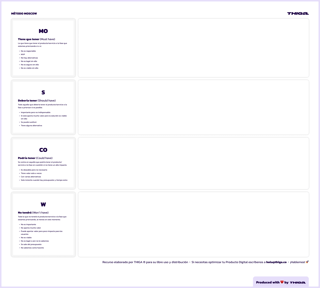 Método MOSCOW - Descarga Plantilla